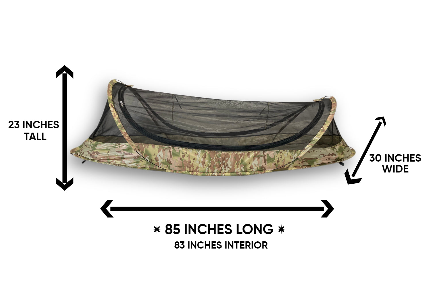 USGI Industries Bivy Tent | Lightweight Single Person Sleeping Net Sys